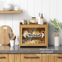 China Custom Order Extra Large 2-Shelf Wooden Bread Storage Container for Kitchen Countertop for sale