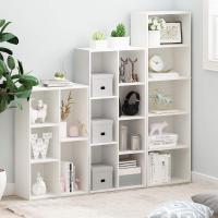 China Floor Standing 5-Cube Custom Service Wood Bookshelf for Home Storage and Organization for sale