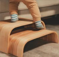 China Portable Wood Toddler Stool Custom Logo Two Stepladder for Kitchen PANEL Toilet Steps for sale