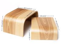 China Portable Wood Toddler Stool Custom Logo Two Stepladder for Kitchen PANEL Toilet Steps for sale