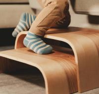 China Portable Wood Toddler Stool Custom Logo Two Stepladder for Kitchen PANEL Toilet Steps for sale