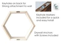 China Wooden Hexagon Shelves The Perfect Blend of Function and Style for Your Kitchen for sale