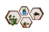 China Wooden Hexagon Shelves The Perfect Blend of Function and Style for Your Kitchen for sale