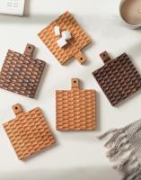 China Solid Wood Creative Insulation Mat for Cherry Wood Anti-Scalding Coffee Cup Holder for sale