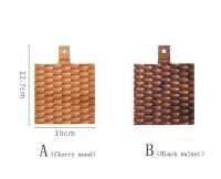 China Solid Wood Creative Insulation Mat for Cherry Wood Anti-Scalding Coffee Cup Holder for sale