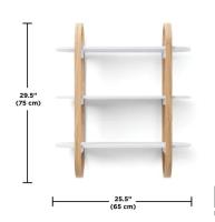 China White-Natural Floating Hanging Shelves for Wall Decoration in Dining Room Display for sale