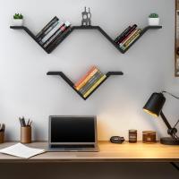 China Rectangle Wall Mounted Desktop Bookshelf Set of 2 Sumgar Book Shelves On Walls for Bedroom for sale