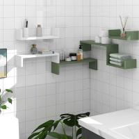 China White and Green Wall Storage U Shaped Floating Shelves for Microwave Oven for sale