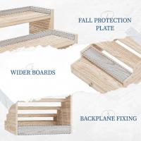 China Varnishing Wooden Cologne Stand Rack Display Risers Shelf with Drawer Storage TIMBER for sale