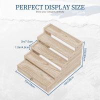 China Varnishing Wooden Cologne Stand Rack Display Risers Shelf with Drawer Storage TIMBER for sale