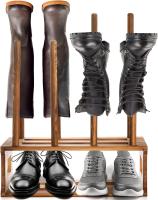 China Rustic Wood Boot Rack Organizer Colour As your request for Entryway Shoe Storage for sale