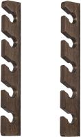 China Wall-Mounted Wooden Baseball Cap Display and Storage Rack with Silk-screen Printing for sale