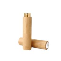 China Recyclable Bamboo Wood Skylight Covered Bamboo Bead Bottle for Perfume/Essential Oil for sale