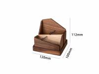 China Tools Black Walnut Pen Holder Multifunctional Wood Pencil Stand with Irregular Shape for sale