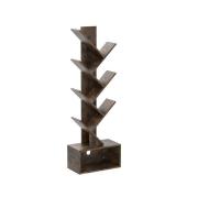 China Handmade 6 Shelf Retro Floor Standing Bookcase Tall Wood Book Storage Rack Organizer Shelves for sale