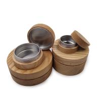 China Whitening Essence Skin Care Cream Jar 20g Cream Bottle Made of Ash Wood for Eye Cream for sale