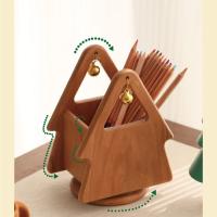 China Stylish Wooden Christmas Tree Shaped Desktop Organizer for Office Supplies and Tools for sale