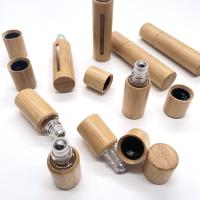 China Cosmetic Packaging Perfume Essential Oil Spray Bottle Wooden Bamboo Customized Packaging Bottle for sale