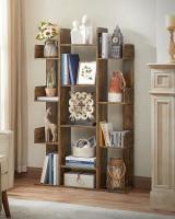 China Solid Wood Tree-Shaped Bookcase with 13 Storage Shelves 9.8D x 33.9W x 55.1H inch for sale