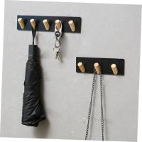China Rustic Wall Mounted Key Hook Iron Board for Office Building 7.75