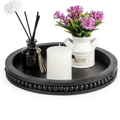 China Wooden Decorative Tray for Coffee Table and Farmhouse Centerpiece Free Sample Charge for sale
