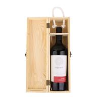 China Customized Logo Acceptable Wooden Wine Box with Dividers and Acrylic Lid Custom Color for sale