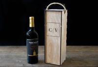 China Customized Logo Acceptable Wooden Wine Box with Dividers and Acrylic Lid Custom Color for sale