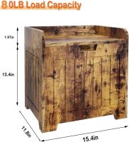 China Wooden Entryway Storage Bin for Living Room Customized Logo Acceptable Toy Storage Box for sale