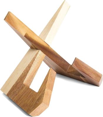 China Convenient Book Holder for Kitchen Adjustable Acacia Cookbook Stand Customized Size for sale
