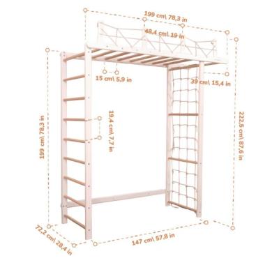 China Customizable Children's Jungle Gym with Optional Rope Accessory and Nursery Mobile for sale