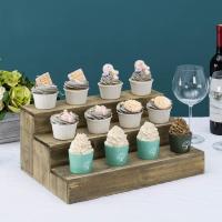 China OEM Order Acceptable Wood Dessert Stand Cupcake Riser Display for Special Occasions for sale