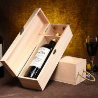 China Wood Type MDF Luxury Red Wine Paint Baking Wooden Gift Box With Handles and Acrylic Lid for sale