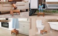 China 202405 Heavy Duty Portable Wooden Step Stool Nonslip and Convenient for Adults for sale