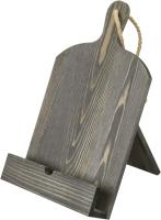 China Rustic Wood Style Recipe Book Holder Adjustable and Foldable for Kitchen Storage for sale