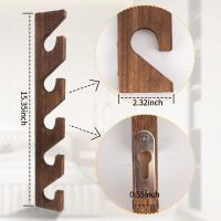 China Wall Mounted Wooden Hat Organizer for Caps 5-layer Vertical Hat Holder Display Rack for sale