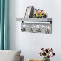 China Customized Shape Wood Key Holder Wall Mount Key Hanger Organize Your Key Collection for sale
