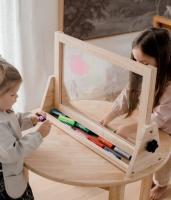 China Sample Charge and Printing 4 in 1 Wooden Table Easel for Professional Sample Results for sale