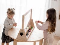 China Sample Charge and Printing 4 in 1 Wooden Table Easel for Professional Sample Results for sale