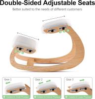China Gifts Stores Improve Your Posture with an Angled Seat Wooden Ergonomic Rocking Chair for sale