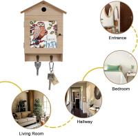 China 8 Hooks Wooden Key Holder for Wall Mount Household Key Rack Organizer and Space Saver for sale