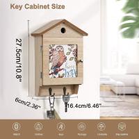 China 8 Hooks Wooden Key Holder for Wall Mount Household Key Rack Organizer and Space Saver for sale