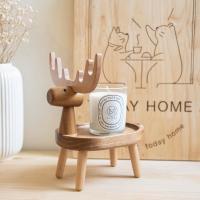 China Home Decorative Wooden Catchall Tray with Customized Shape 7.75