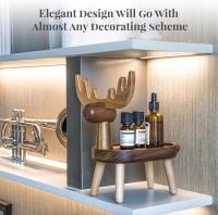 China Home Decorative Wooden Catchall Tray with Customized Shape 7.75