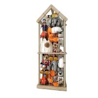 China Sample Charge Free or Will Be Returned Back Stuffed Animal Zoo Wood Soft Toy Storage for sale