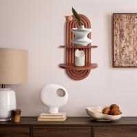 China Rainbow Arch Shelf for Wall Storage and Floating Shelves on Wooden Wall Shelve for sale