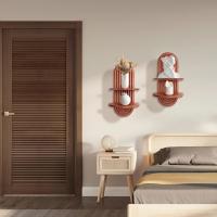 China Rainbow Arch Shelf for Wall Storage and Floating Shelves on Wooden Wall Shelve for sale