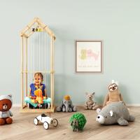 China Sample Charge Free or Will Be Returned Back Stuffed Animal Zoo Wood Soft Toy Storage for sale