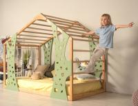 China Montessori Gym Bed Jungle Gym Toddler Bed Indoor Playhouse Platform Bed As your request Mail packing Y for sale