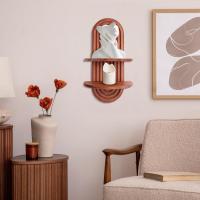 China Rainbow Arch Shelf for Wall Storage and Floating Shelves on Wooden Wall Shelve for sale