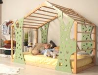 China Montessori Gym Bed Jungle Gym Toddler Bed Indoor Playhouse Platform Bed As your request Mail packing Y for sale